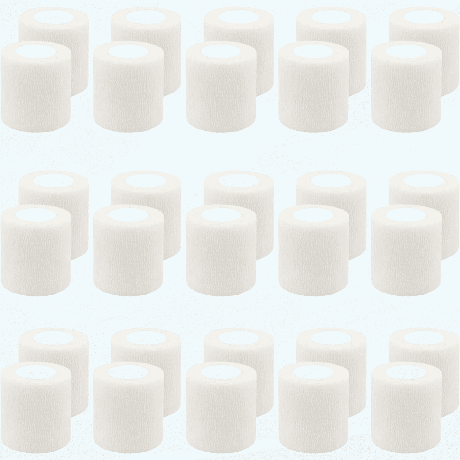 30 Rolls Self Adhesive Bandage Wrap White Adhesive Wrap 2 inch Self ...