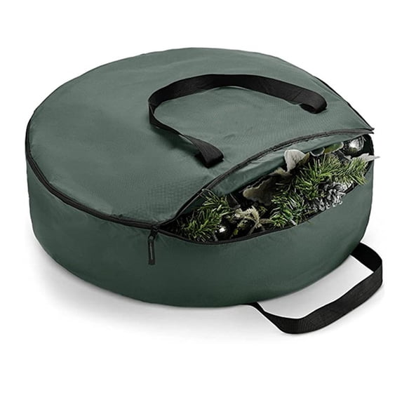 30" Round Christmas Wreath Storage Container - Wreath Bag for ...