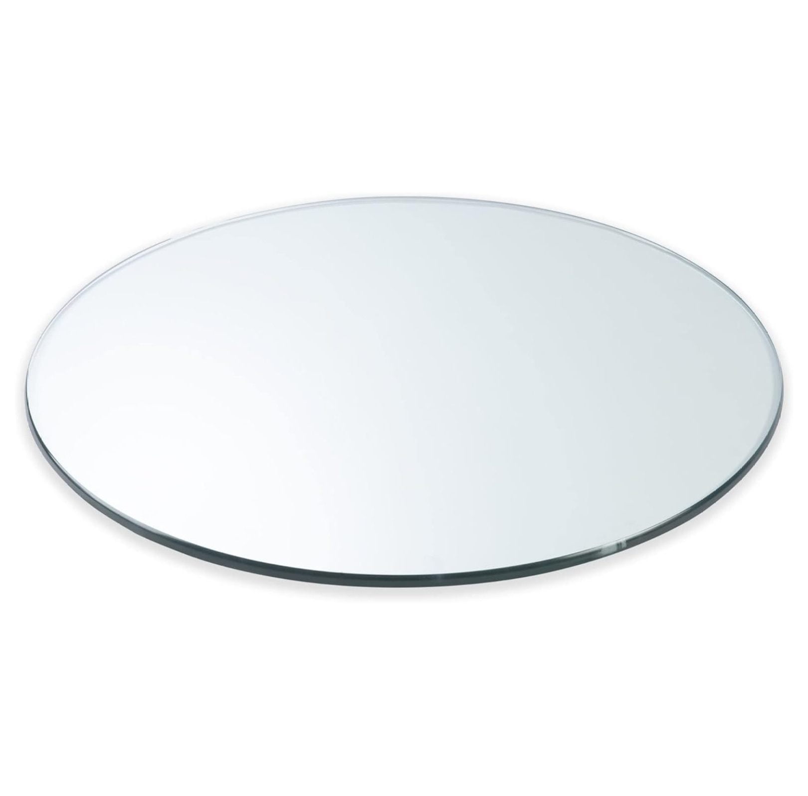 30" Round Glass Table Top - 1/4" Tempered Glass with Flat Polished Edge ...