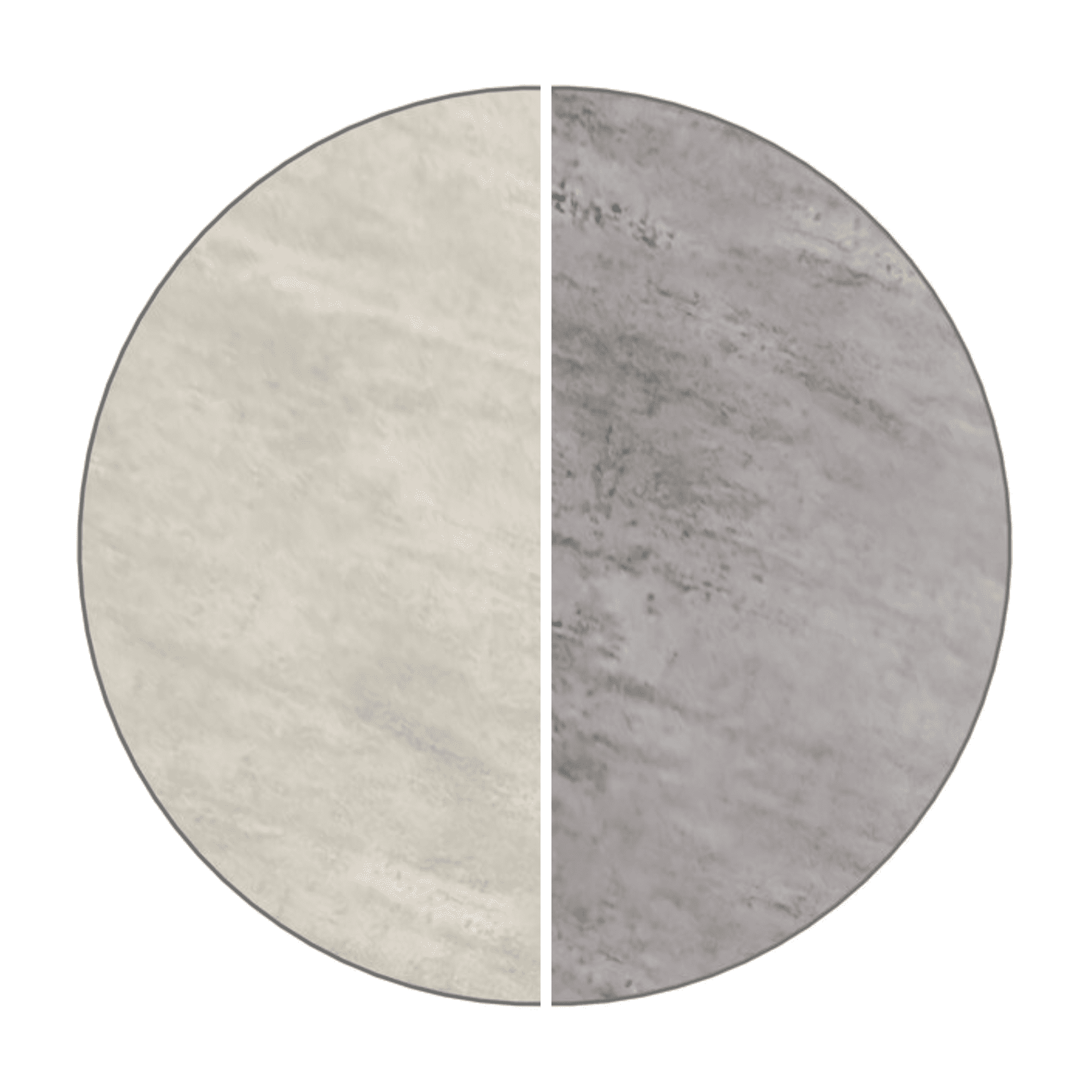 30'' Round Table Top with White or Gray Slate Reversible Laminate Top ...