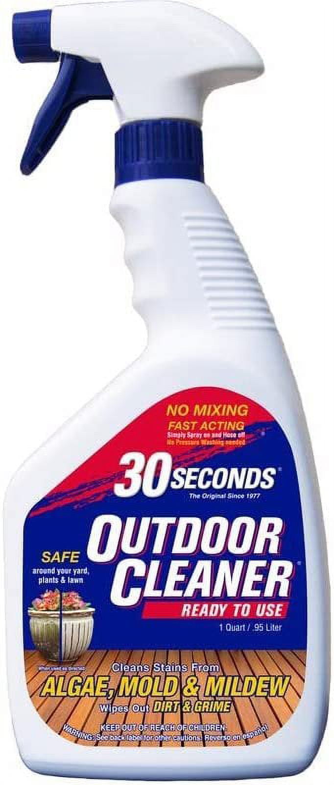 30 SECONDS Outdoor Algae, Mold & Mildew Cleaner - Spray - 6 Pack, 1 Qt ...