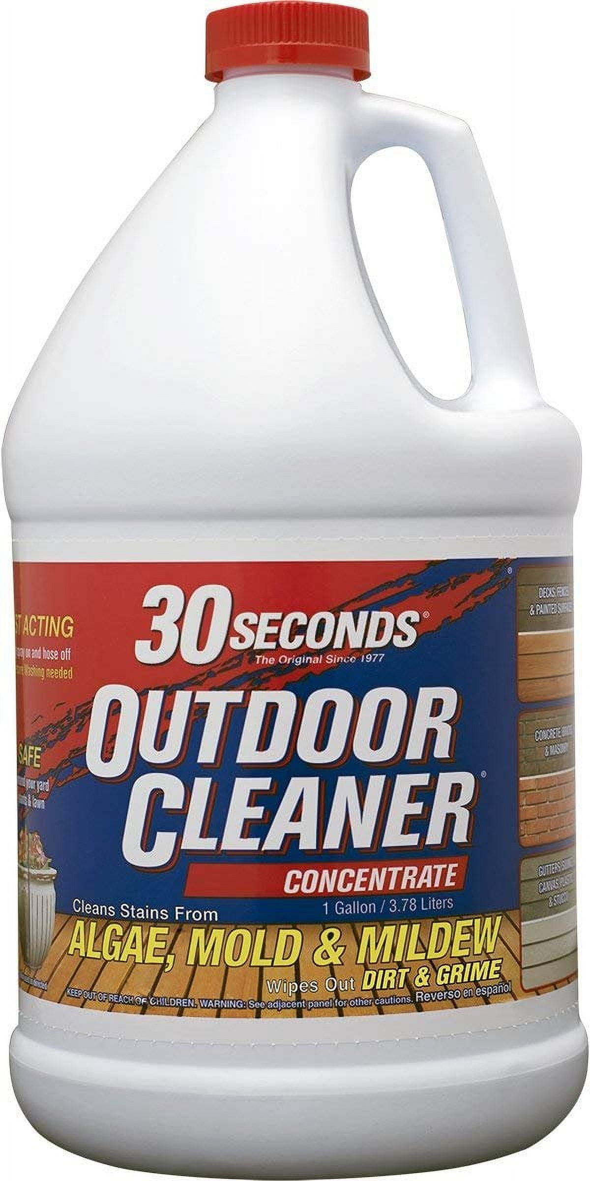 30 SECONDS Outdoor Cleaner, 1 Gallon - Concentrate Pack of 4 - Walmart.com