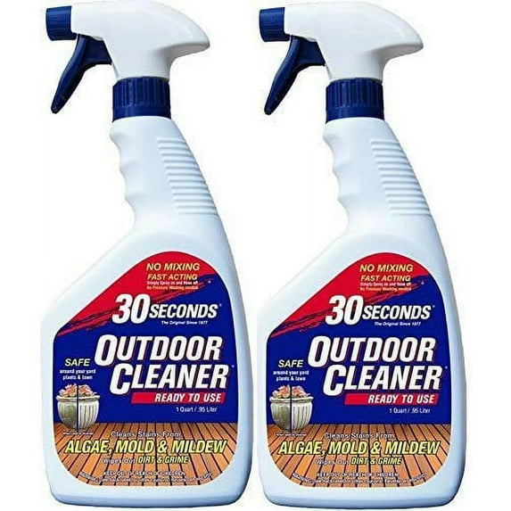 30 SECONDS Outdoor Cleaner, 1 Quart-Ready-to-Use with Trigger Sprayer ...
