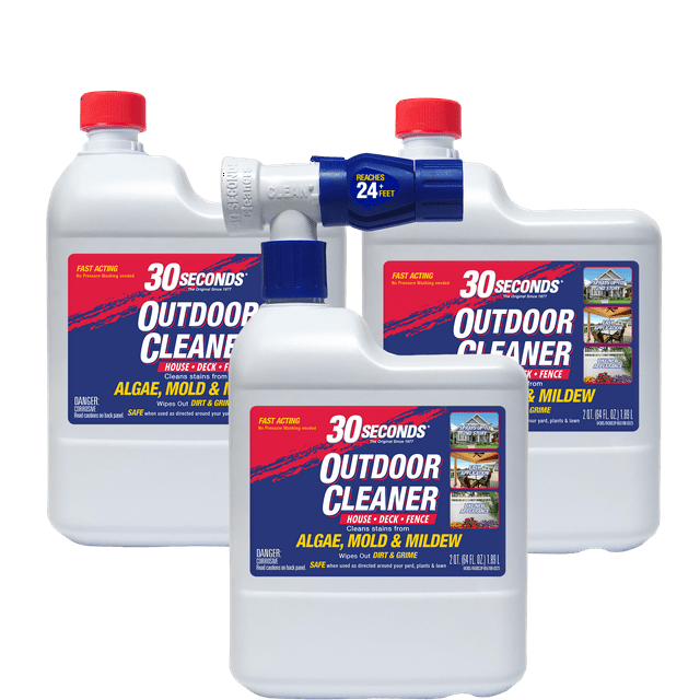 30 SECONDS Outdoor Cleaner - Rapid Results, Cleans Stains From Algae ...