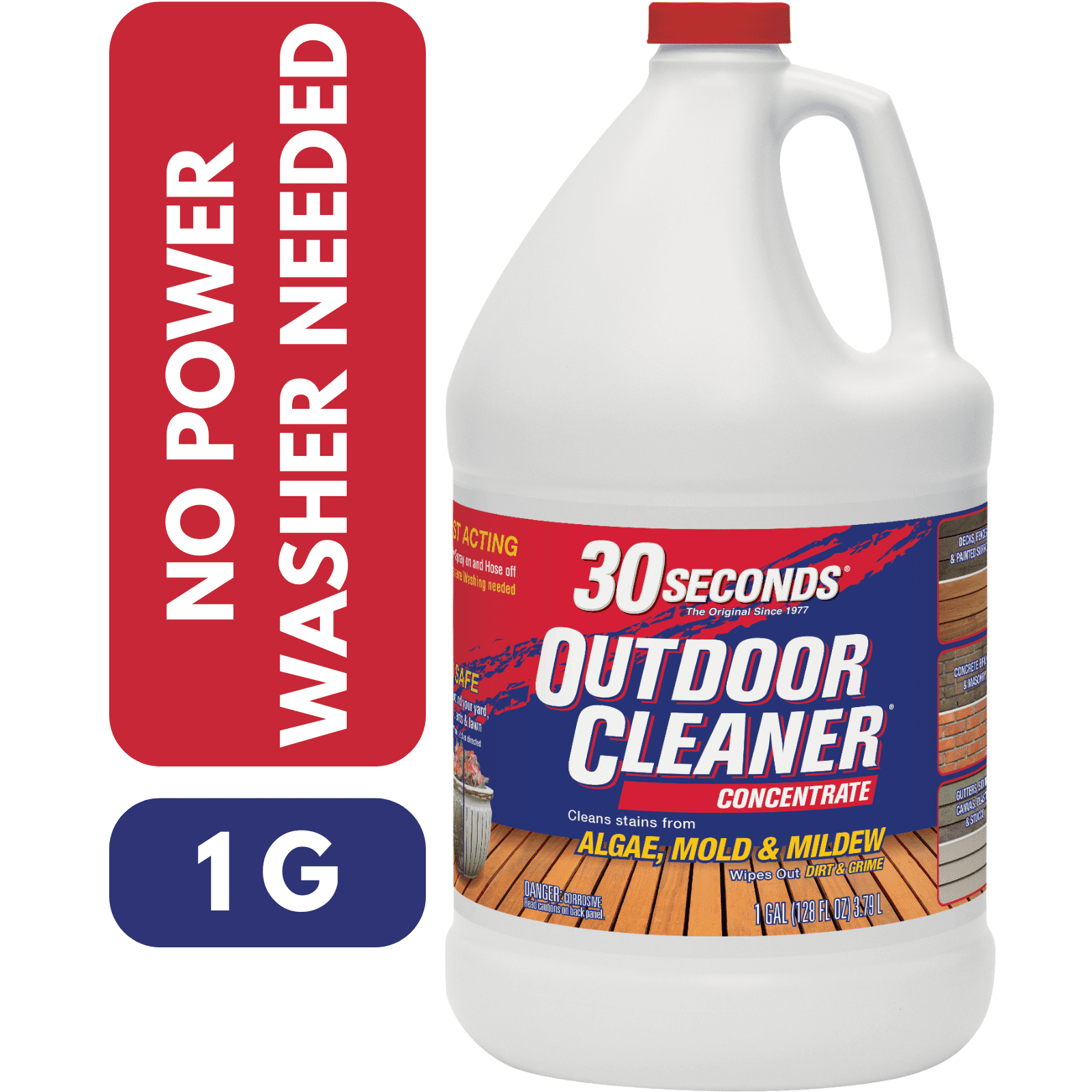 30 SECONDS Outdoor Cleaner For Stains From Algae, Mold and Mildew 1 ...