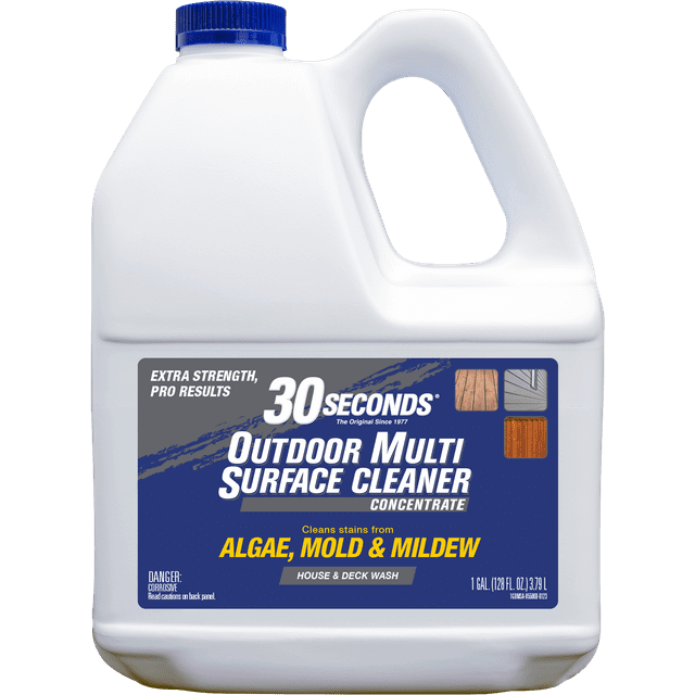 30 SECONDS Outdoor Multi-Surface Cleaner Concentrate - Cleans Stains ...