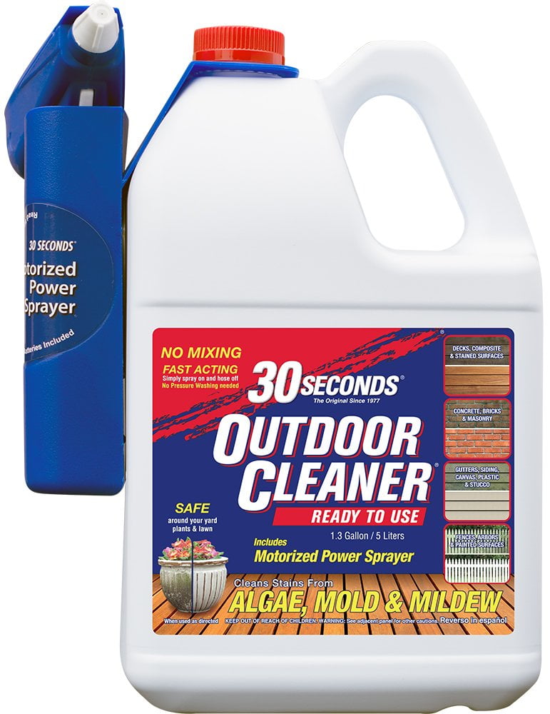 30 SECONDS Power Sprayer Surface Cleaners, 166.4 Fl Oz, Outdoor Cleaner ...