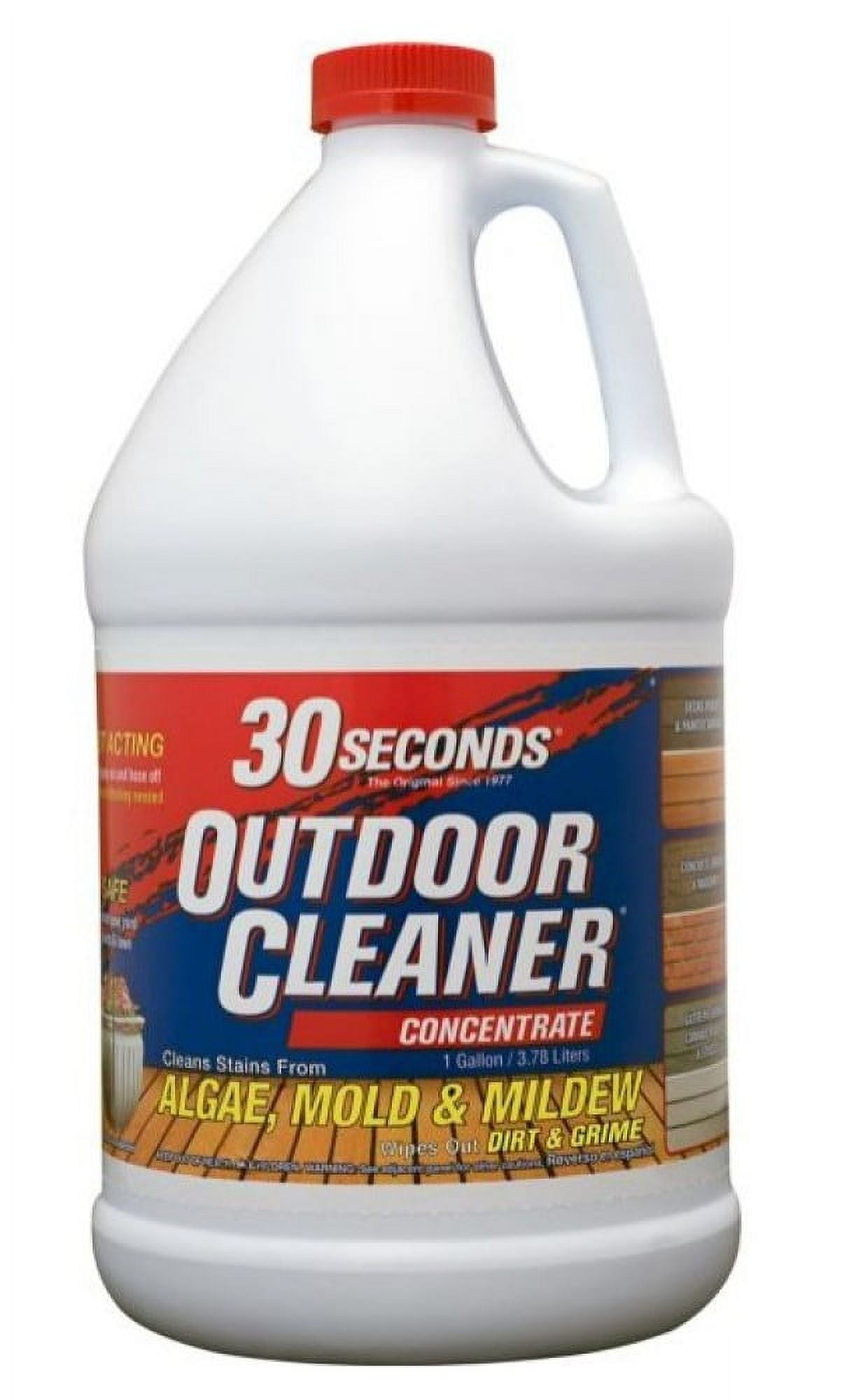 30 SECONDS Outdoor Cleaner Concentrate, Removes Algae, Mold, Mildew ...
