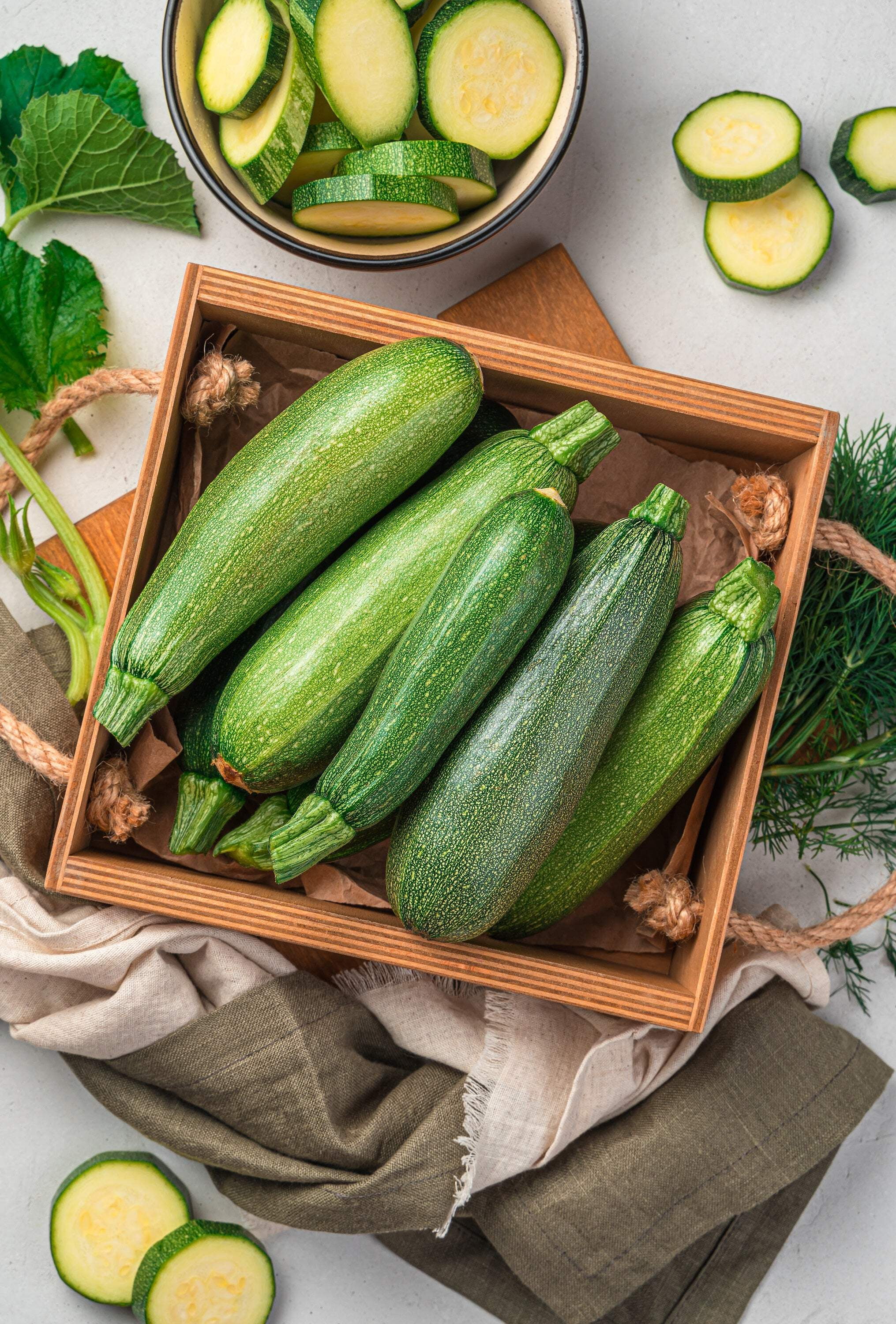 30 Seeds GRAY ZUCCHINI Heirloom Summer Bush Squash Cucurbita Pepo ...