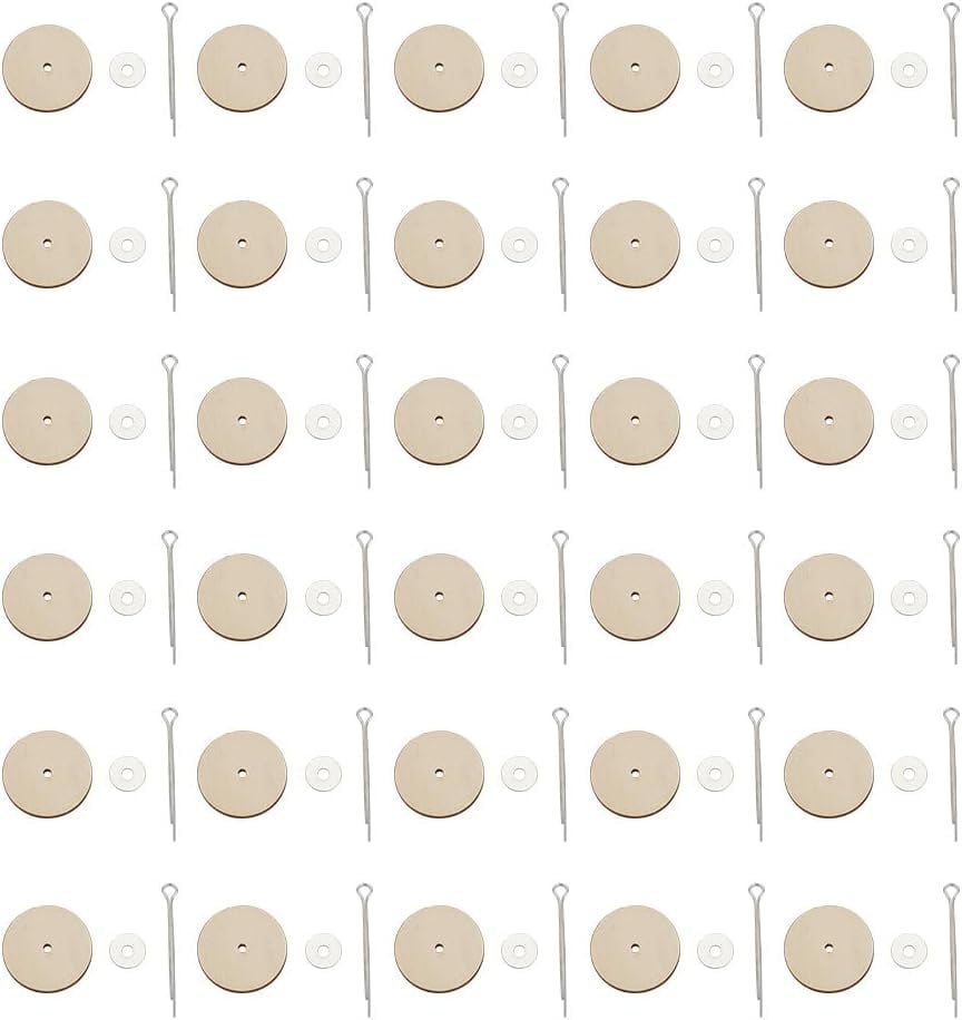 30 Set 29.5mm Joint Connectors Cotter Pin Joints and Fibreboard Disks ...