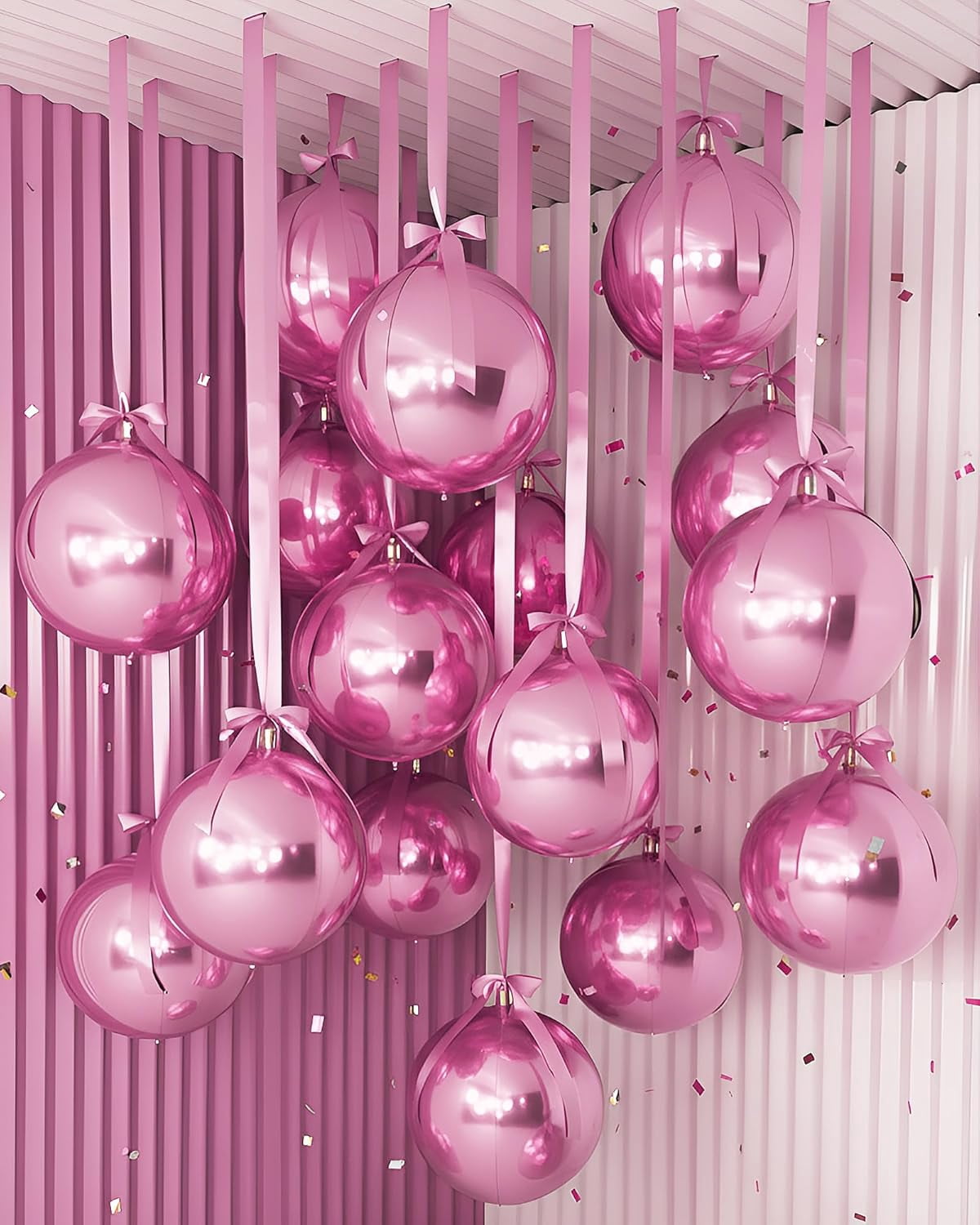 30 Set Round Foil Balloons Bulk 22 Inch 4d Metallic Giant Balloons Set ...