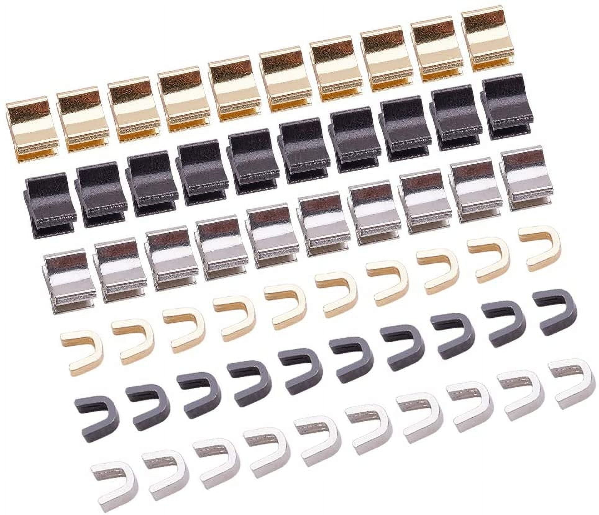 30 Sets 3 Colors #5 Zipper Stopper and Zipper Bottom Brass Zipper ...