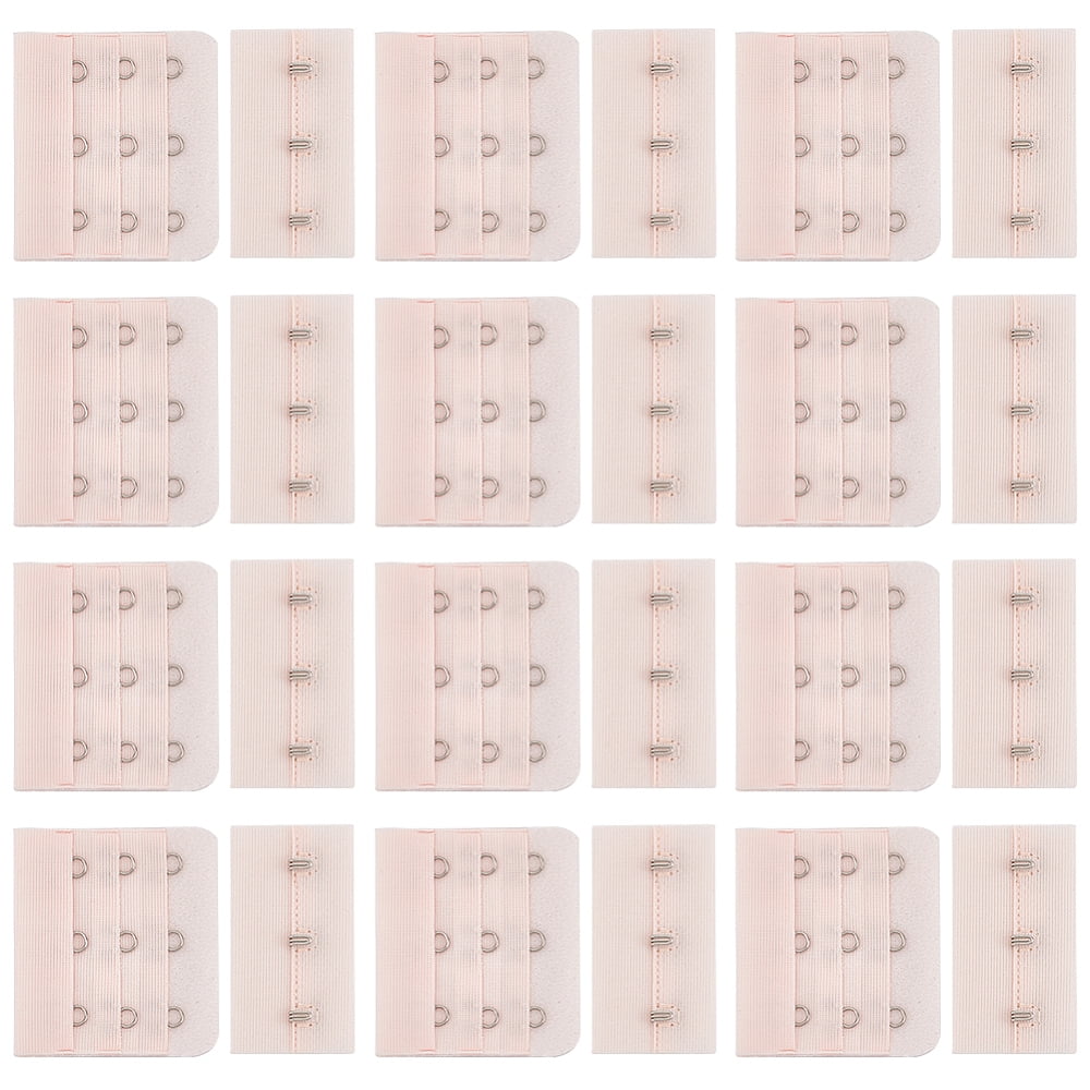 30 Sets 3 Hook Bra Band Hook Strap Skin Color Bra Back Clips Bra ...