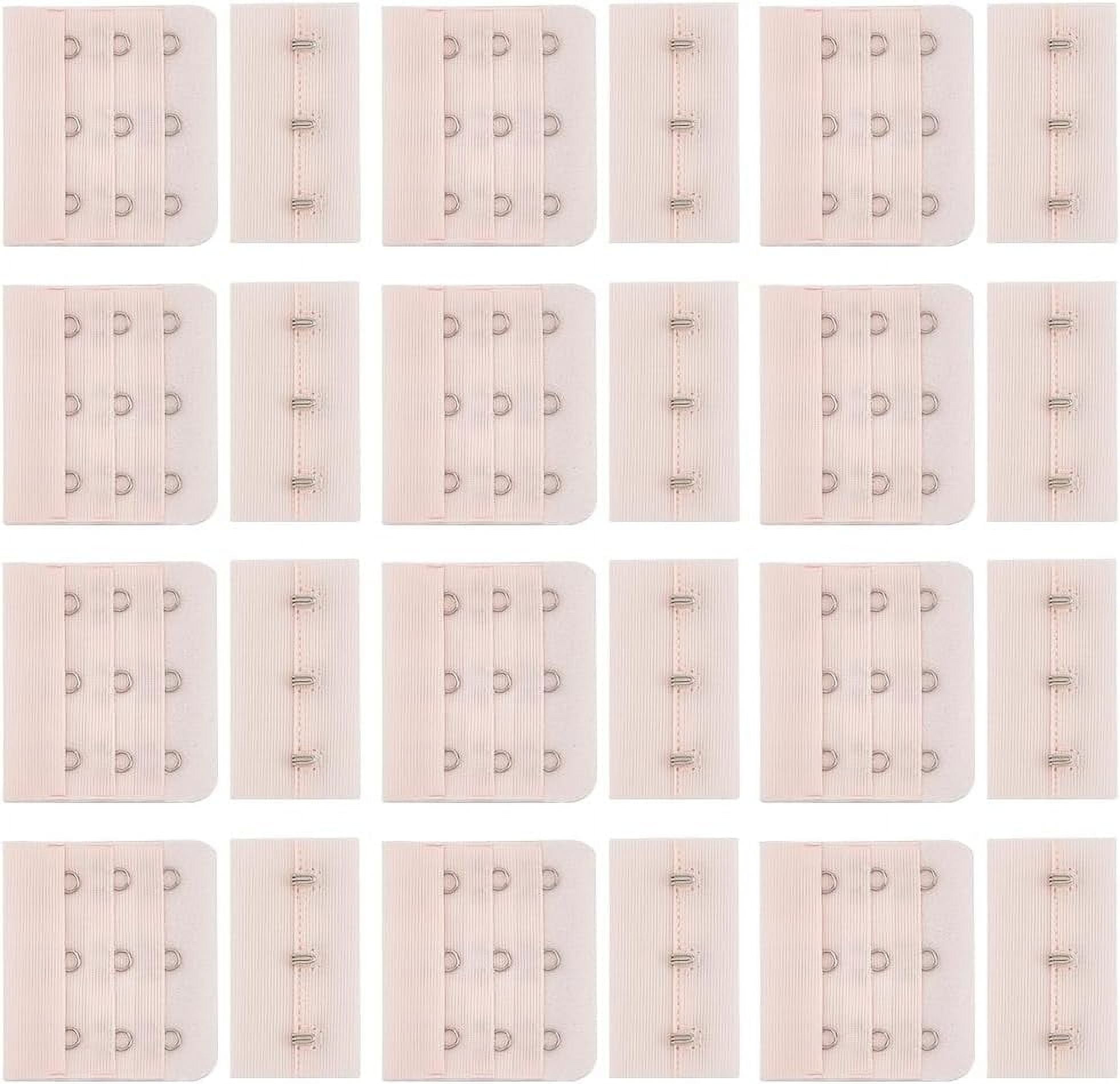 30 Sets 3 Hook Bra Band Hook Strap Skin Color Bra Back Clips Bra ...