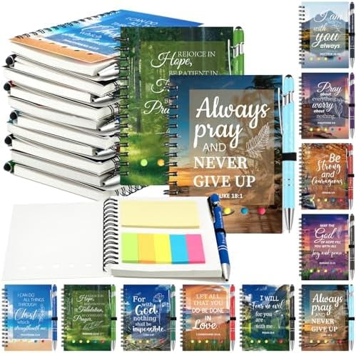 30 Sets Christian Gift for Church Bulk Prayer Journal Spiral Notebooks ...