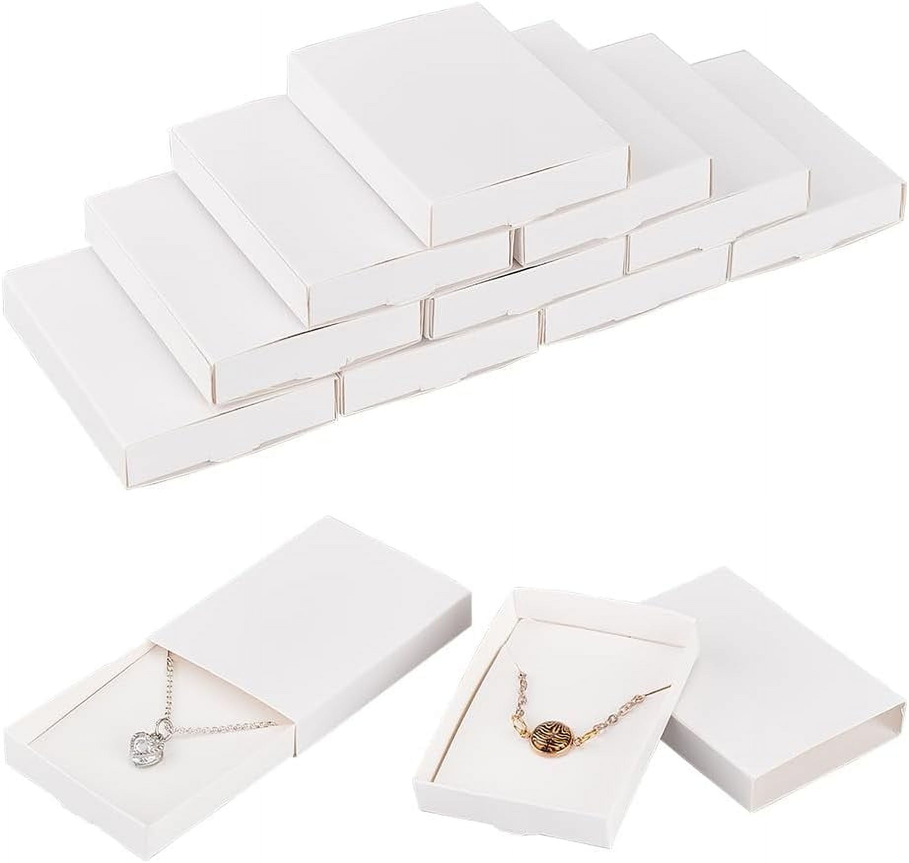 30 Sets Folding Cardborad Paper Drawer Boxes 2.9x2.1x0.5inch Rectangle ...