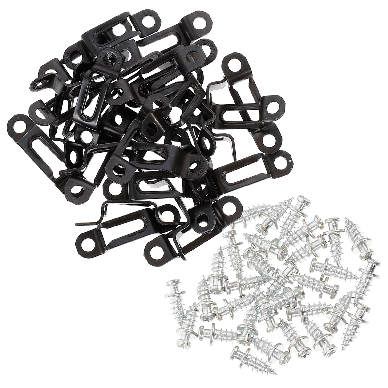 30 Sets Invisible Furniture Connectors with Two-in-One Screw Fasteners ...