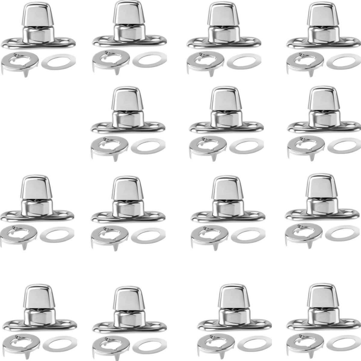 30 Sets Marine Grade Twist Lock Fasteners Turn Button Eyelet and Stud ...