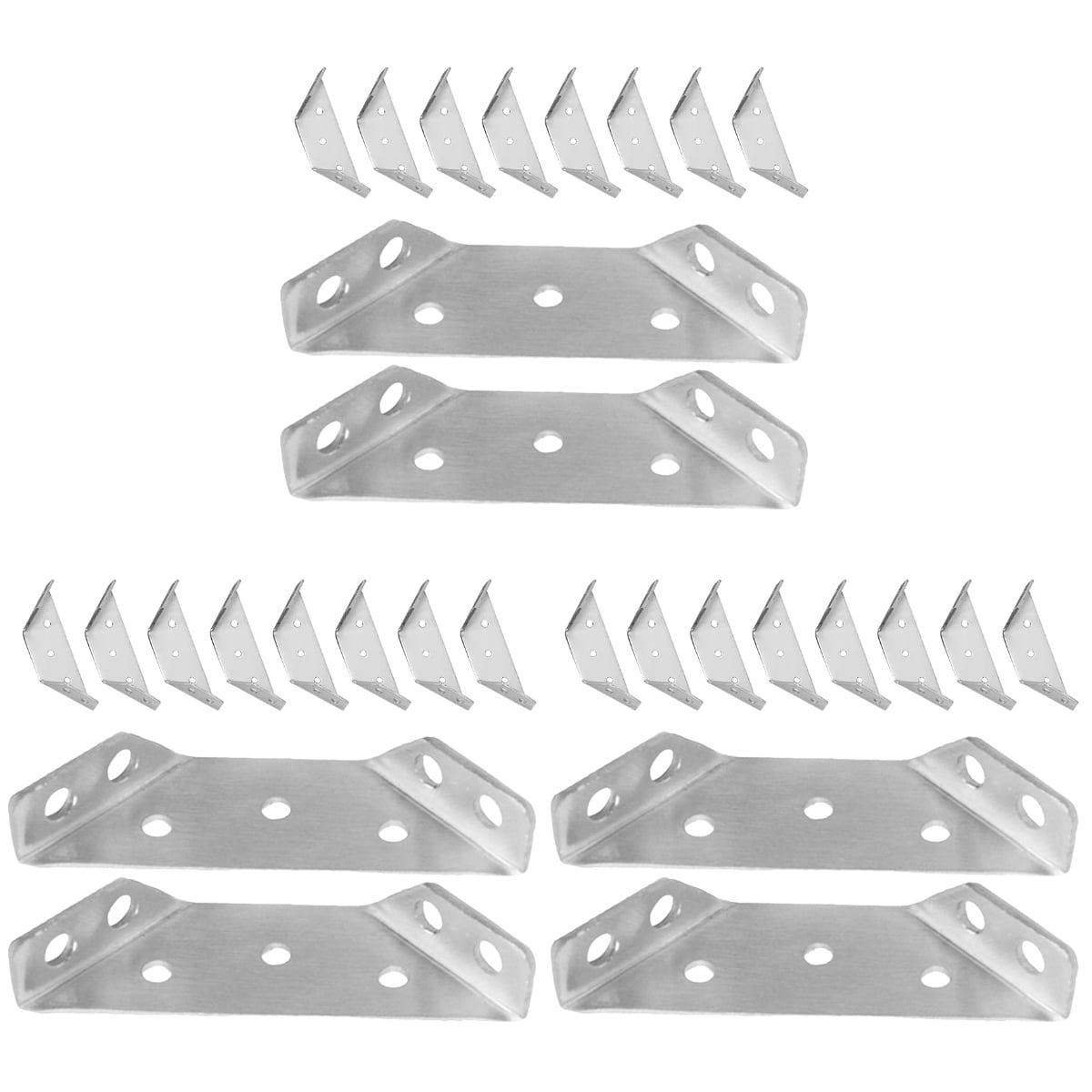 30 Sets Metal Shelf Braces Couch Support Angle Brackets Corner ...