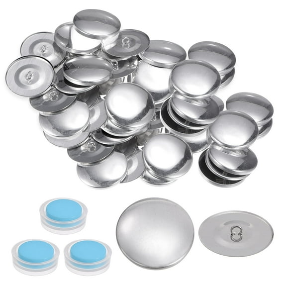 30 Sets Self Cover Button Kit 38mm Aluminum Button with Tools for DIY ...