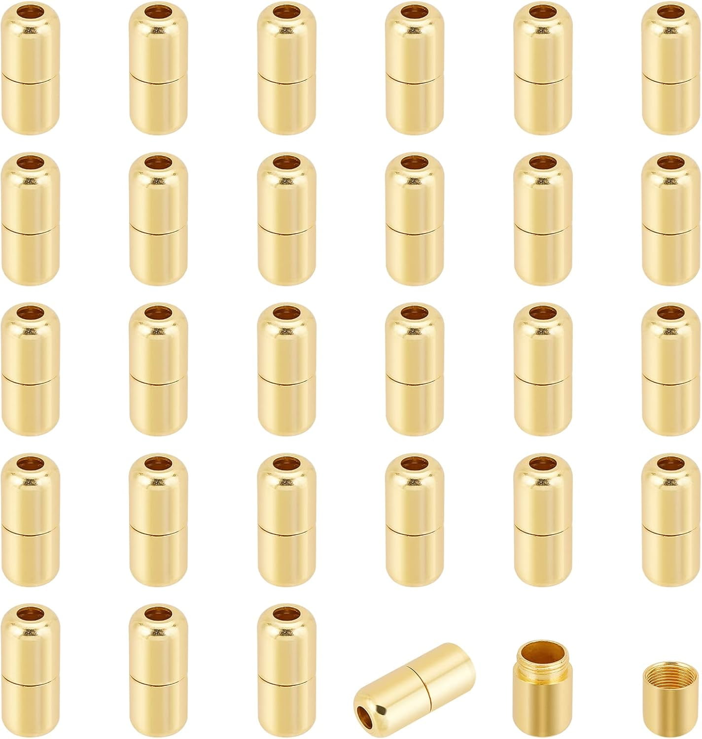 30 Sets Shoelace Buckle Lock No Tie Shoe Laces Lock Tieless Elastic ...