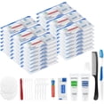 30 Sets Travel Toiletries Kit Bulk, 8-in-1 Disposable Personal Hygiene ...