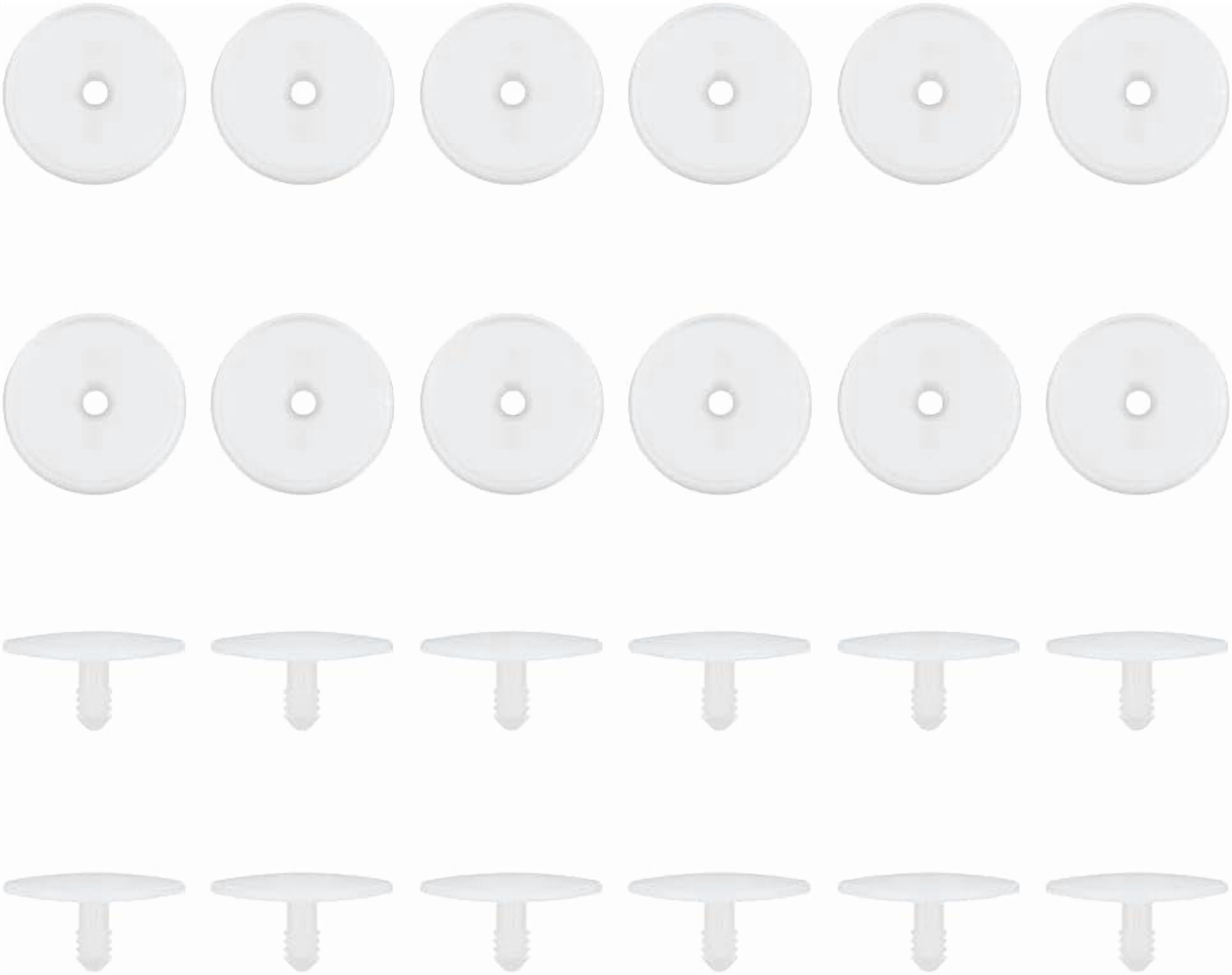 30 Sets White Plastic Modern Sewing Joints for DIY Animal Bear Joints ...