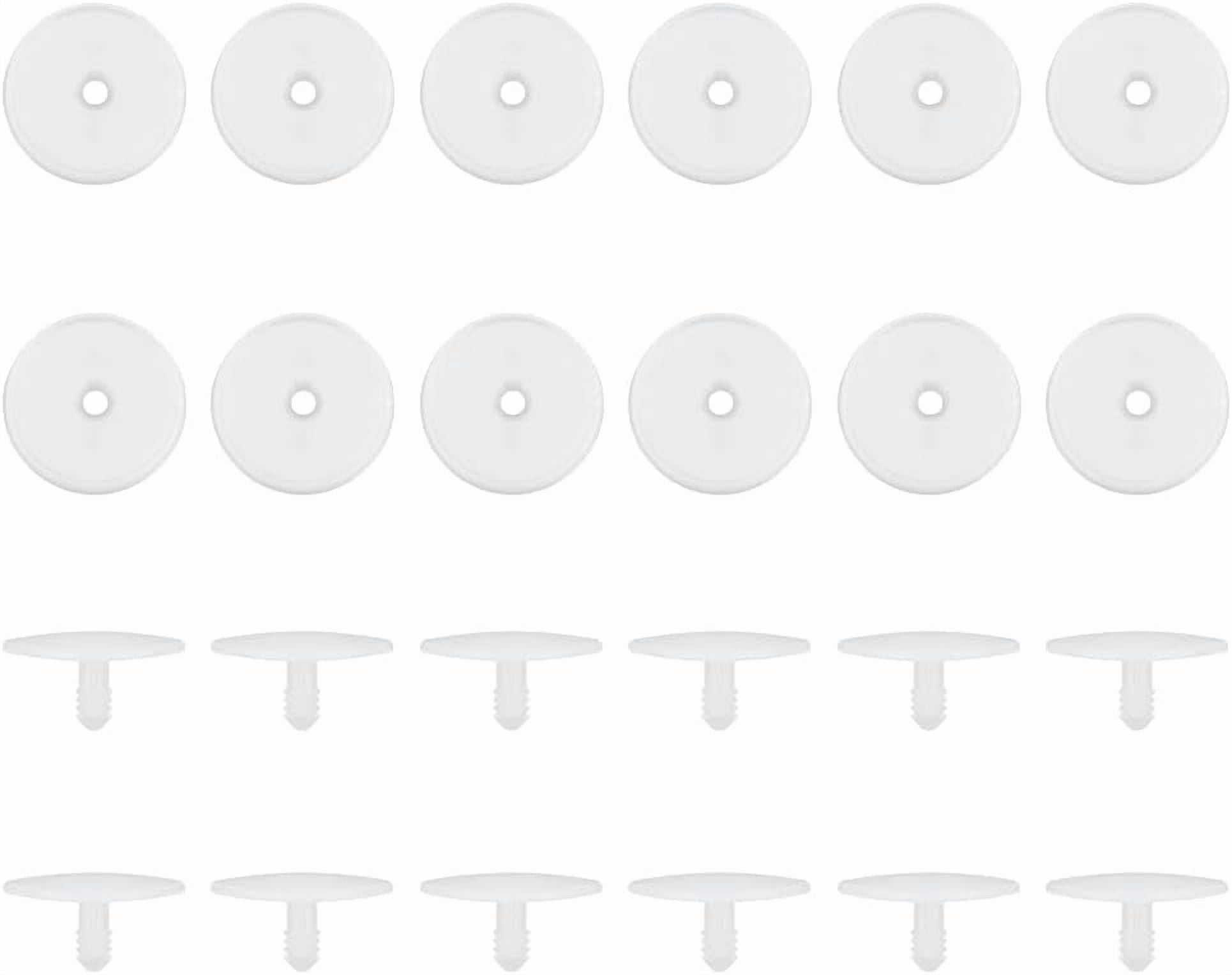 30 Sets White Plastic Modern Sewing Joints for DIY Animal Bear Joints ...