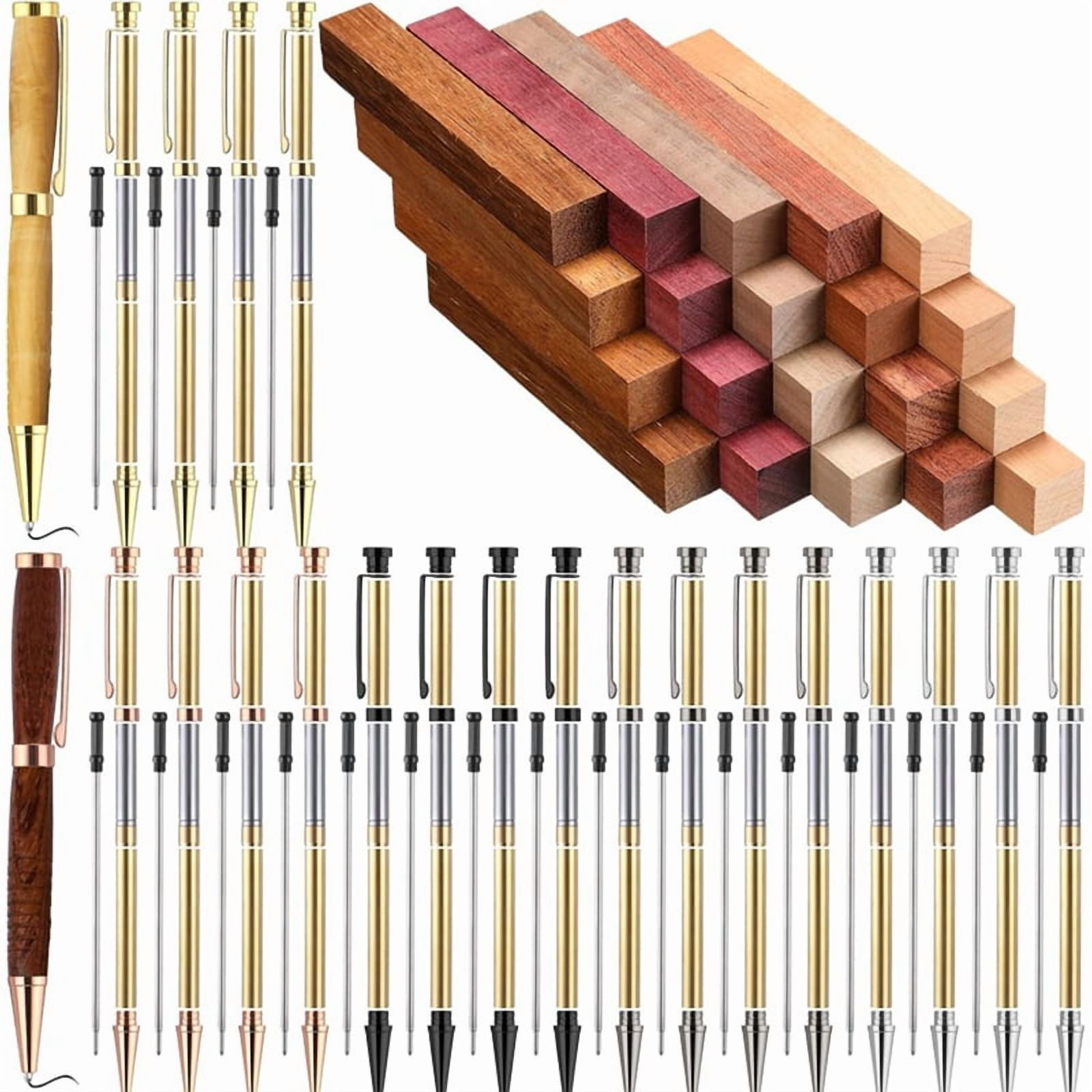 30 Sets Woodturning Pen Kits Project Supplies Including 7mm Slimline ...