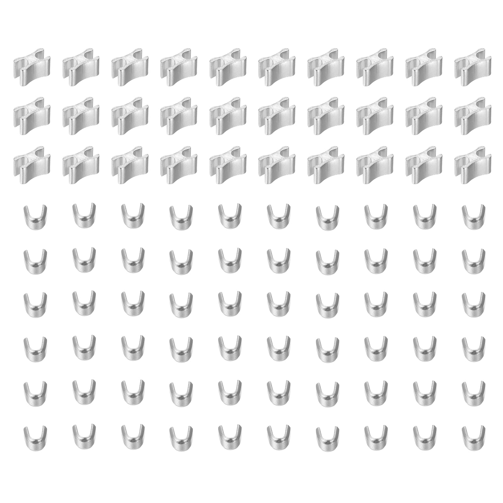 30 Sets Zipper Slider Retainers, #8 Top Stoppers & Bottom Stops for ...