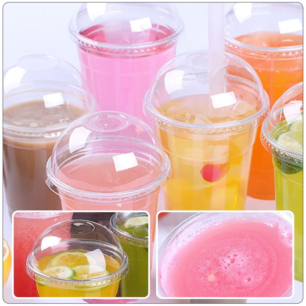 30 Sets of Beverage Package Cups Disposable Juice Cups Lid Design ...