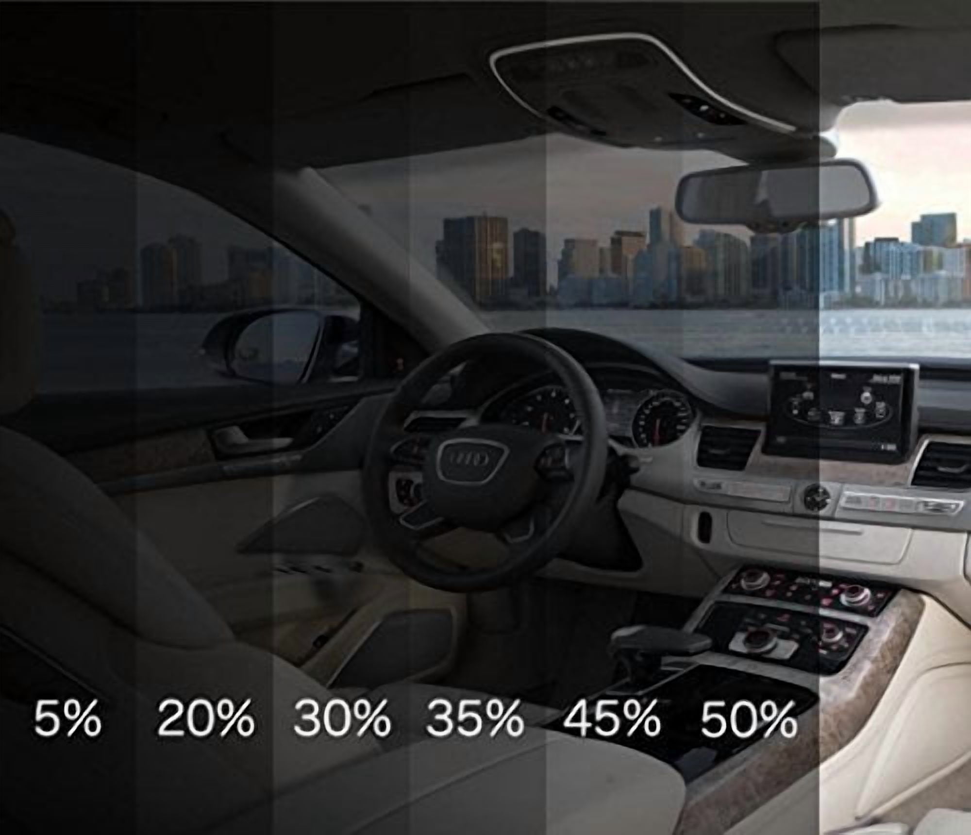 30% Shade Color 24 Inches by 10 Feet Window Tint Film Roll, for Privacy ...