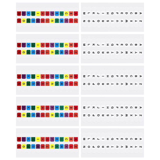 30 Sheets Alphabet Index Stickers Stickers Note Pads Reading Tabs Index ...