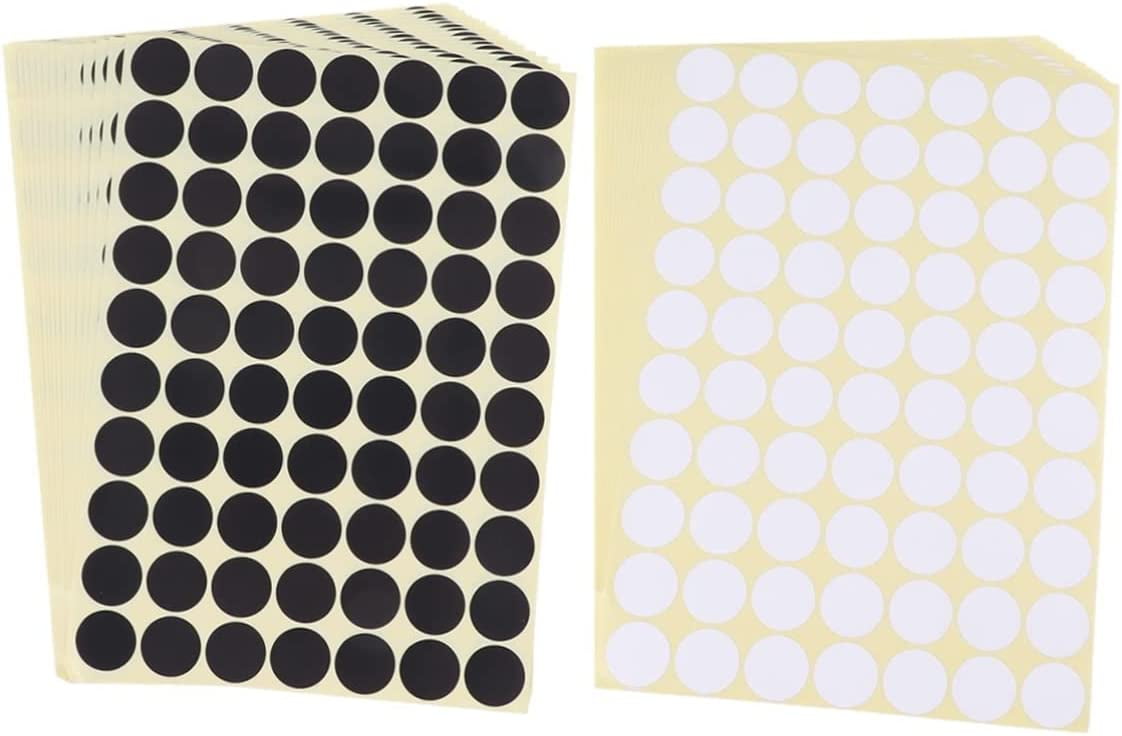 30 Sheets Circle Stickers Colored Circle Stickers Color Dot Stickers ...