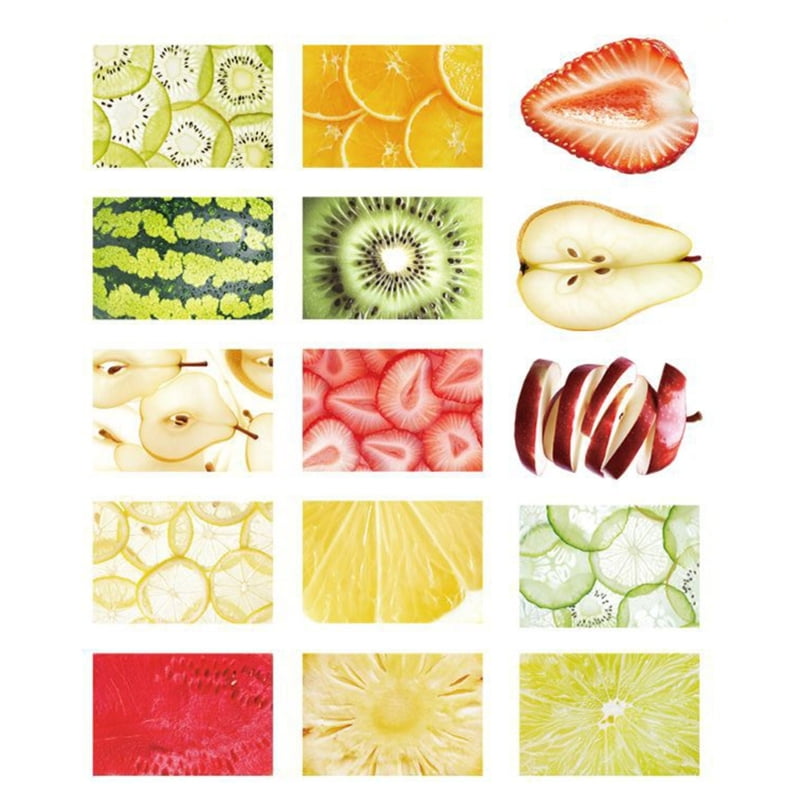 30 Sheets Food Vegetable Themed Note Paper Fruit Veggie Patterned ...
