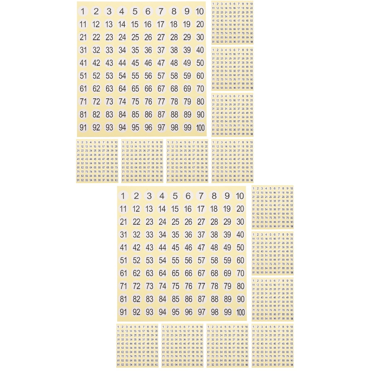 30 Sheets Labels Kitchen Orginization Circle Sticker Sticker by Letter ...