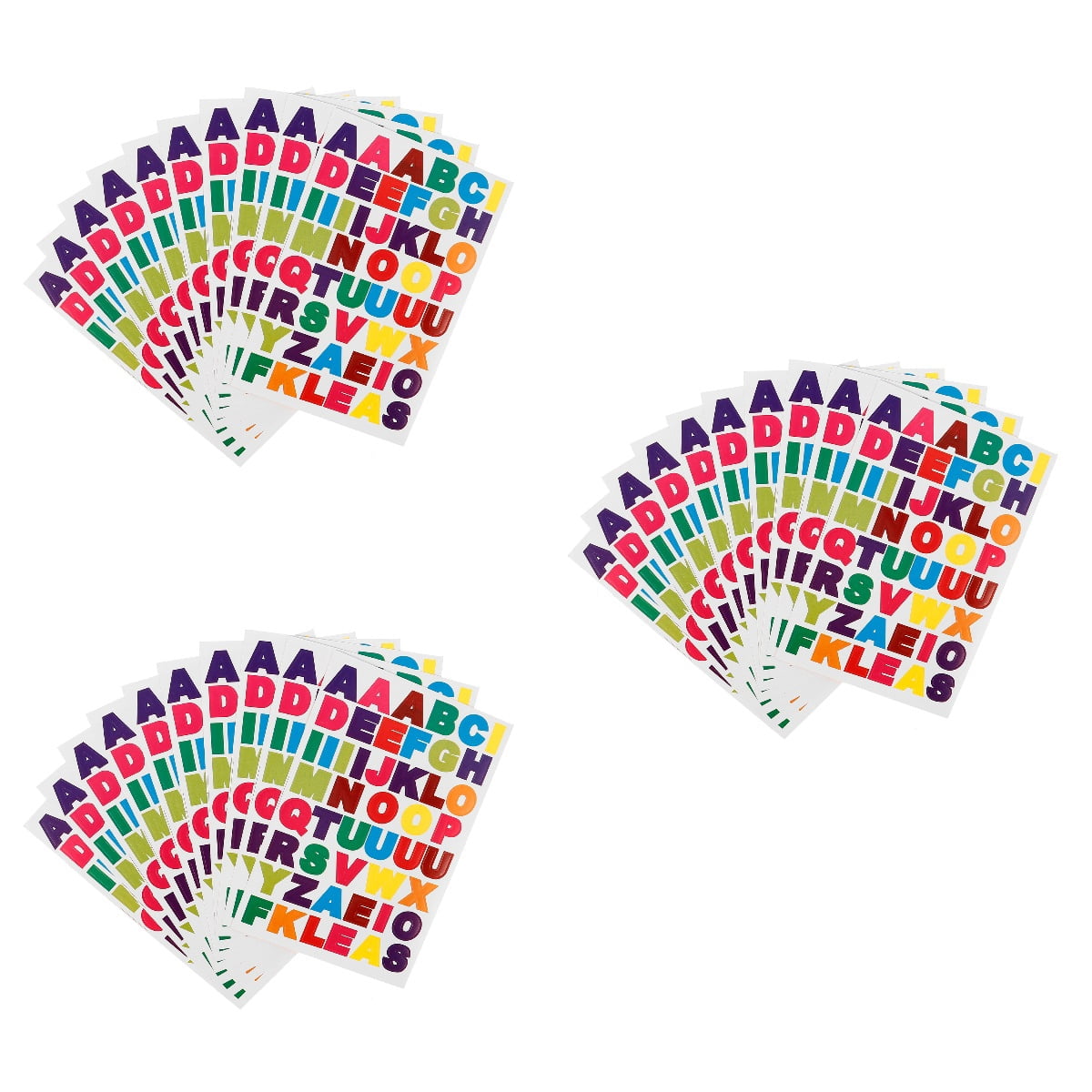 30 Sheets Stickers Decorating Letter Glitter Letters Number Child ...