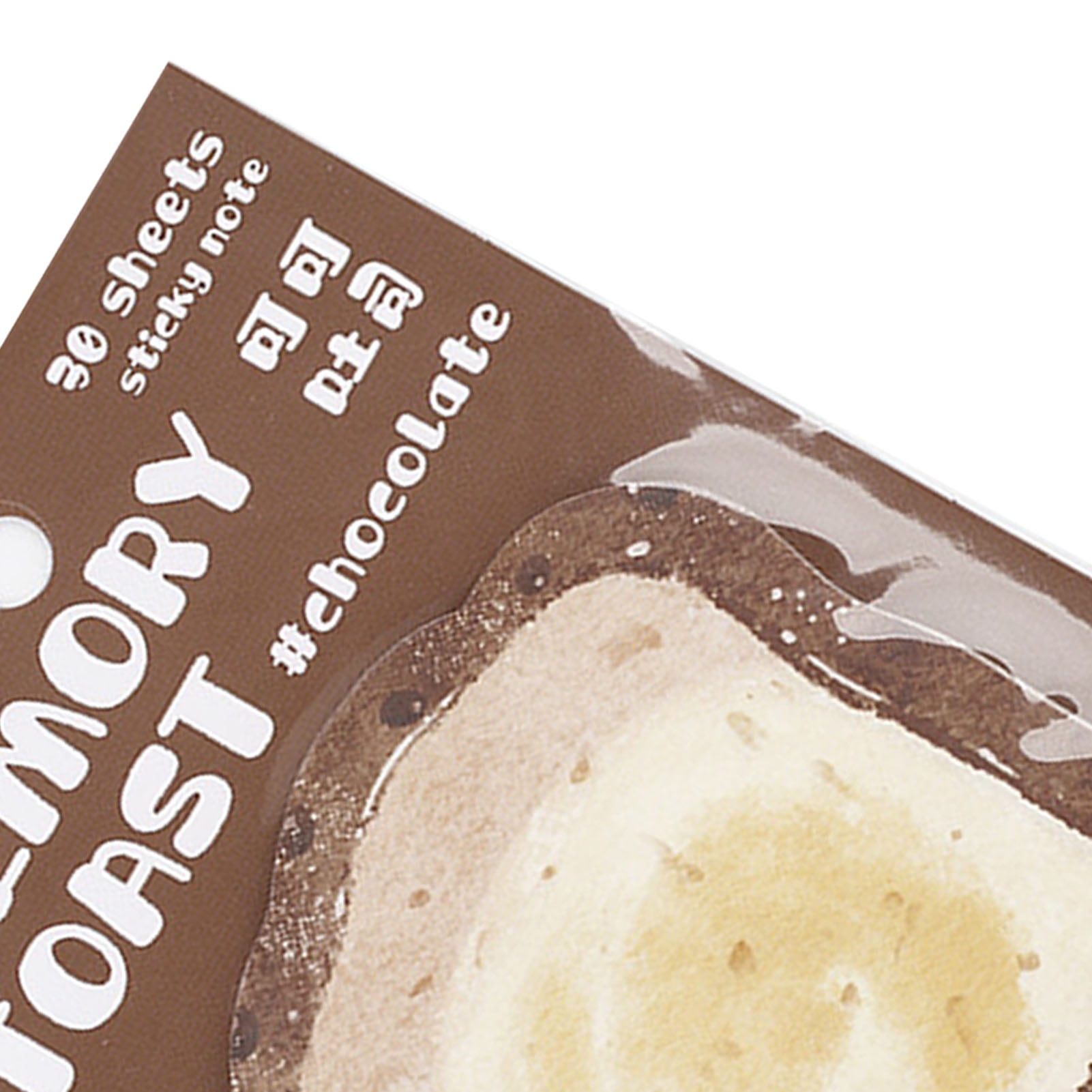 30 Sheets Sticky Notes Cute Toast Bread Shaped Stickers Memo Pads for ...