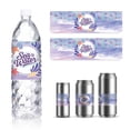 30 Sheets Water Bottle Labels Starfish Shell Sea Drinking Water ...
