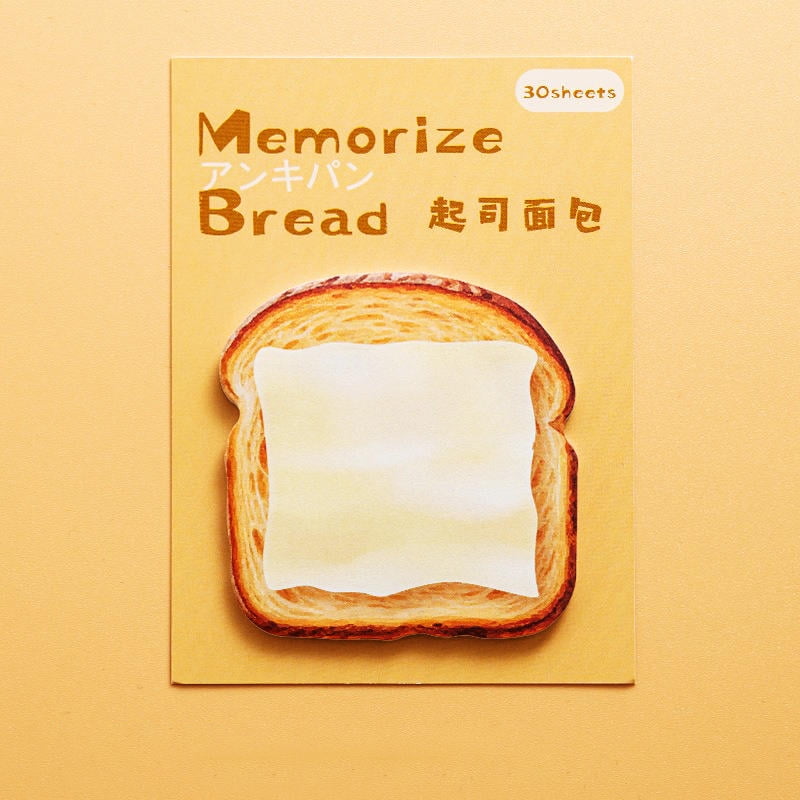 30 Sheets/pack Creative Toast Convenience Sticker Loose Leaf Decoration ...