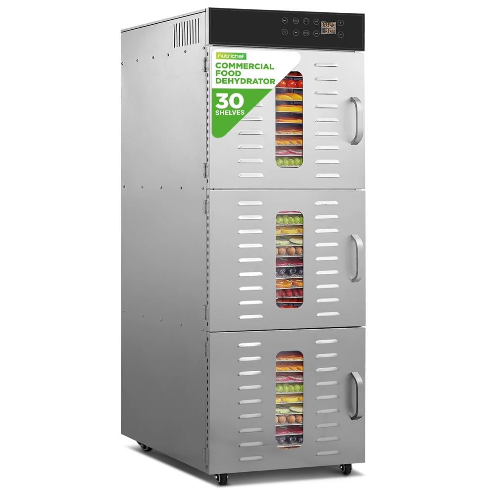 NutriChef 30 Layer & 3 Chamber Commercial Food Dehydrator Machine ...