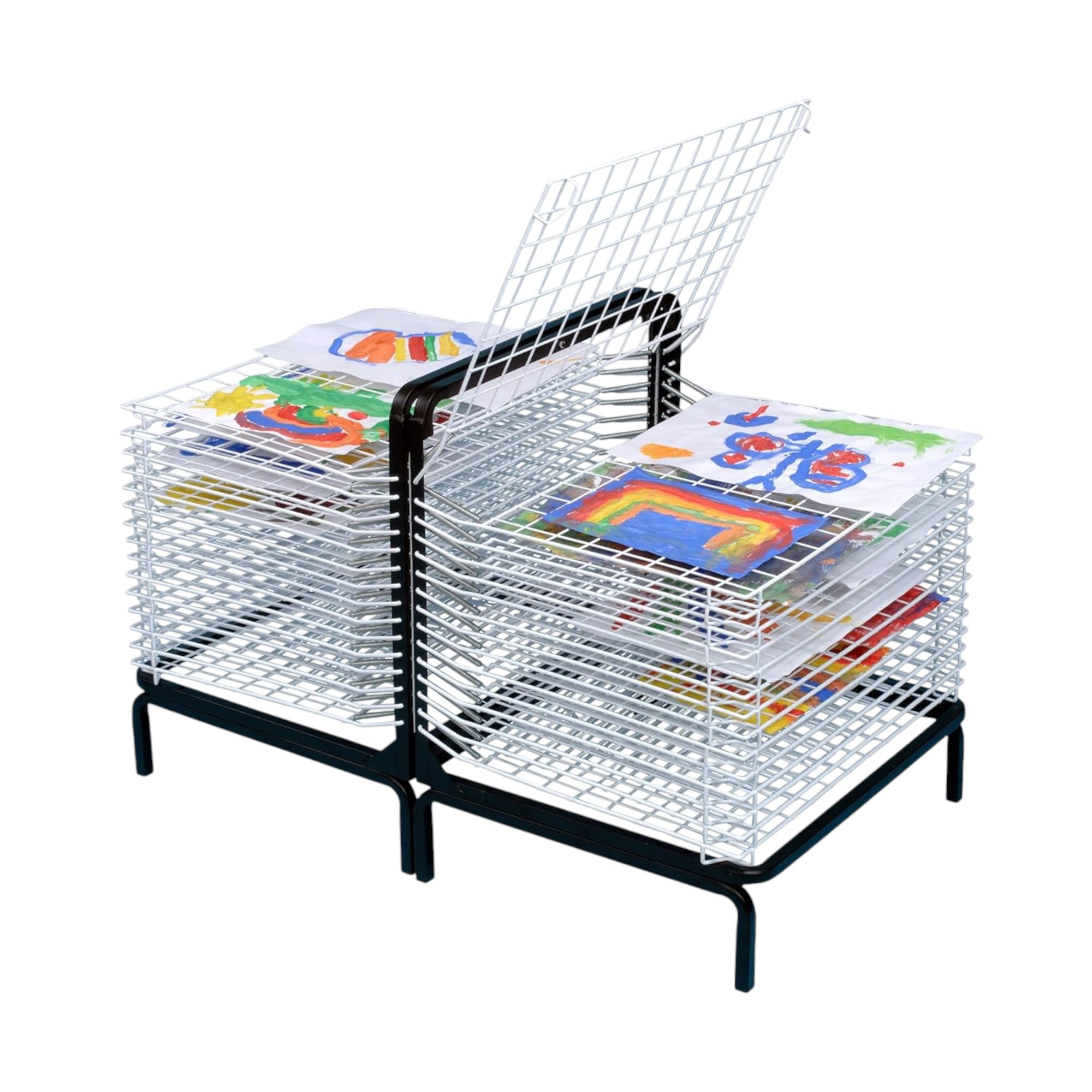 30 Shelf Converible Spring Loaded Drying Rack - Table Top/Floor Art ...