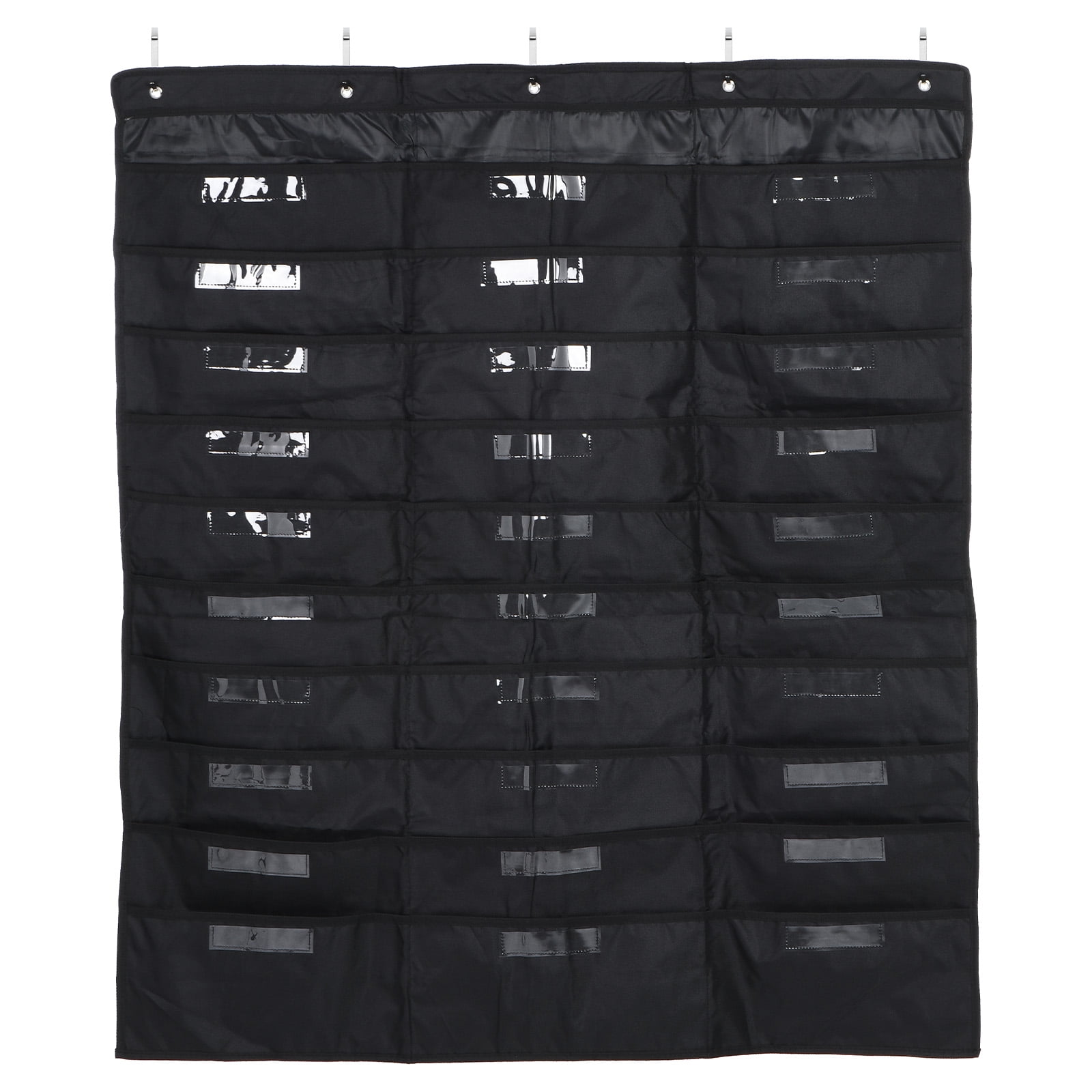 30 Slots Pocket Chart for Classroom, Wall Hanging File Organizer Large ...