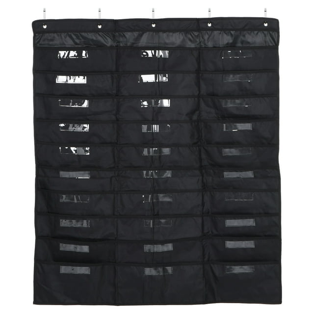 30 Slots Pocket Chart for Classroom, Wall Hanging File Organizer Large ...