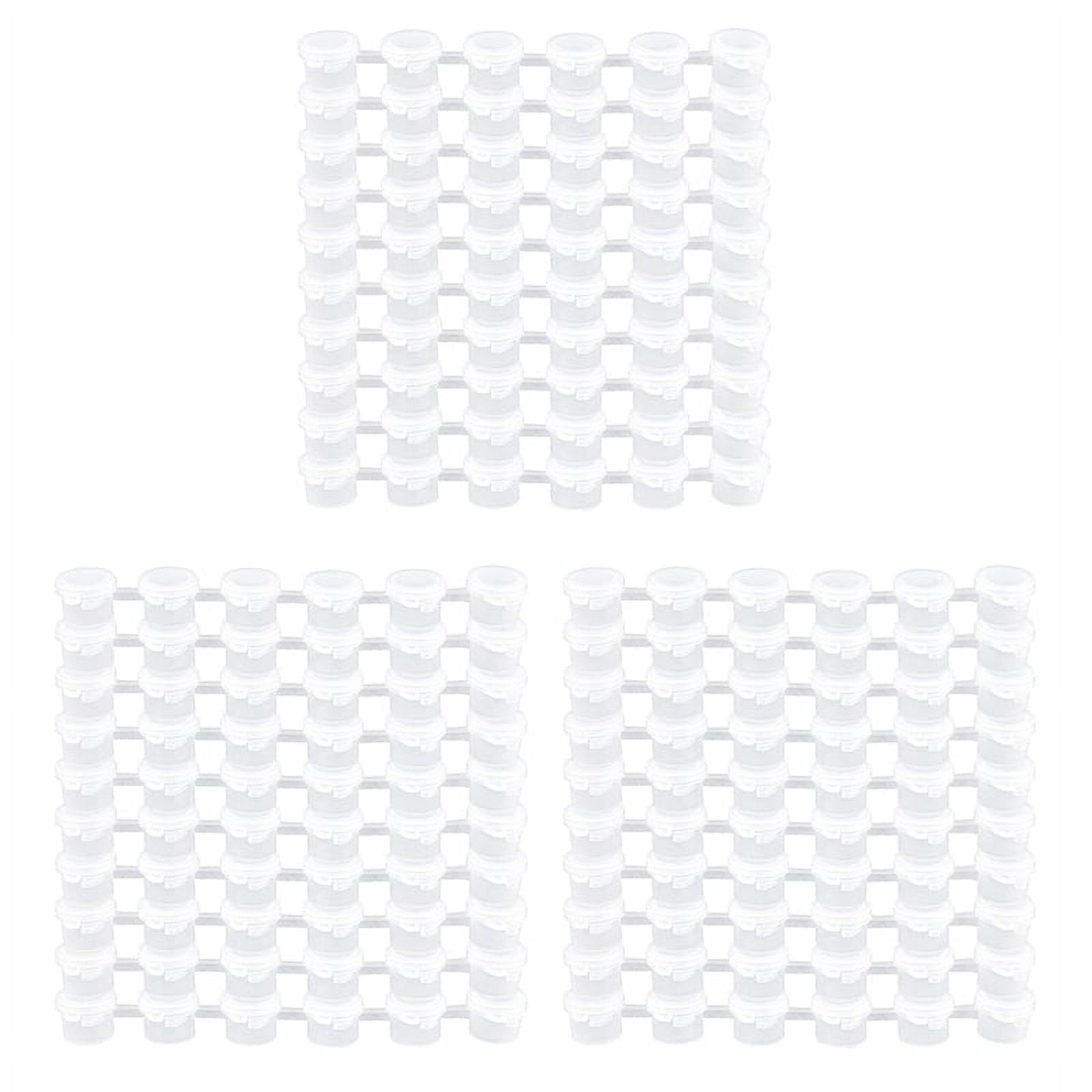 30 Strips 180 Pots Empty Paint Pots White Paint Cup Strip Paint Storage ...
