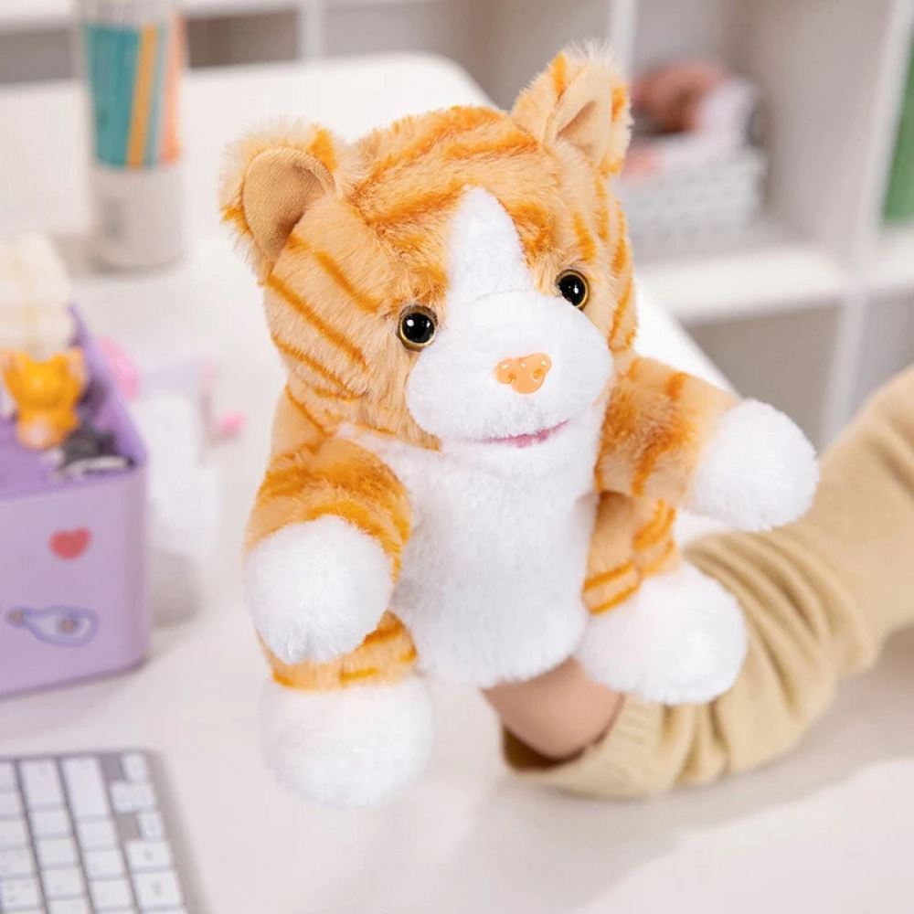 30 Styles Stuffed Plush Animals Toys Hand Finger Story Puppet Cute ...