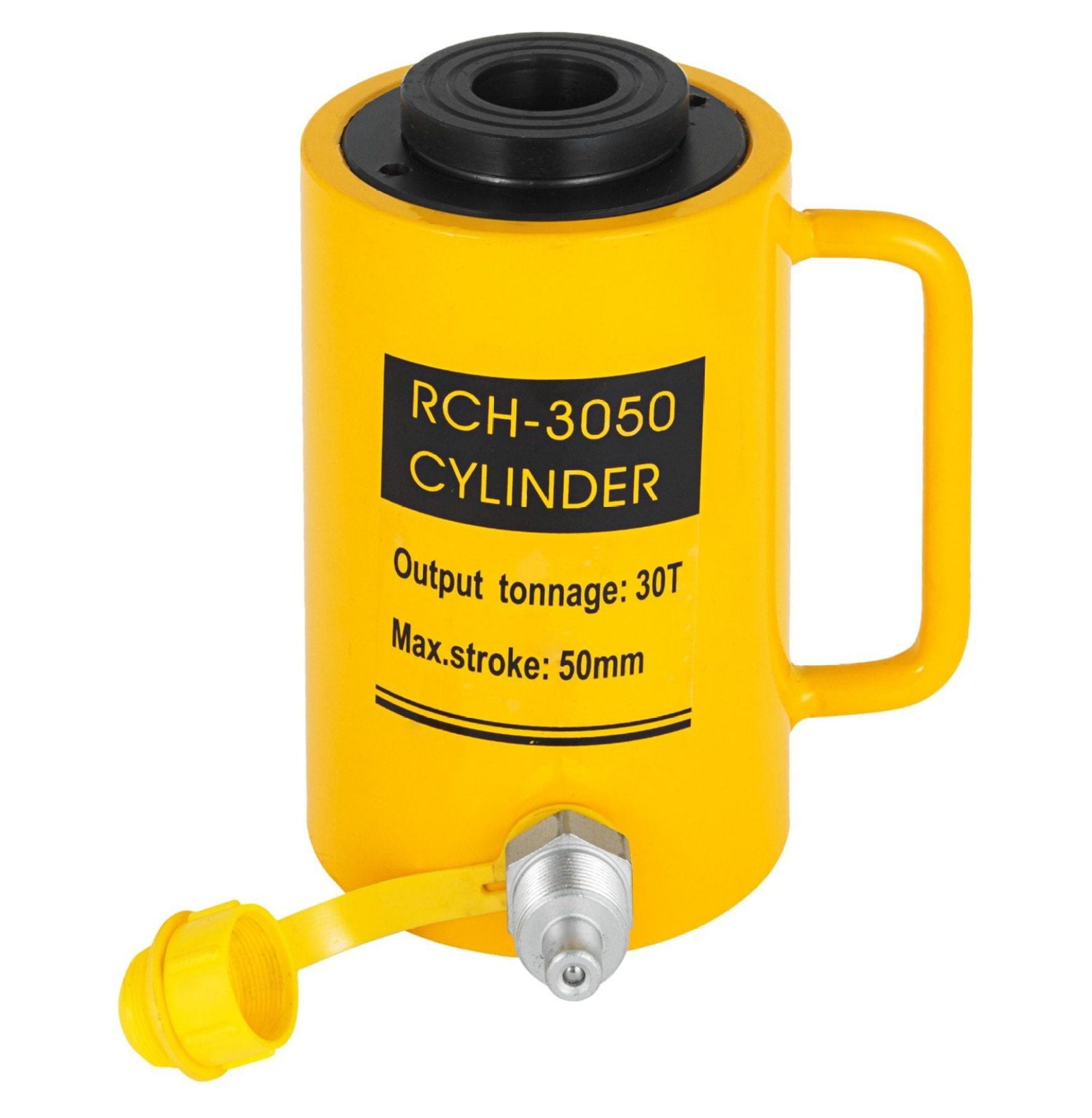 30 Ton Hydraulic Cylinder Jack, Hollow Single Acting Ram 50mm Stroke 2 ...