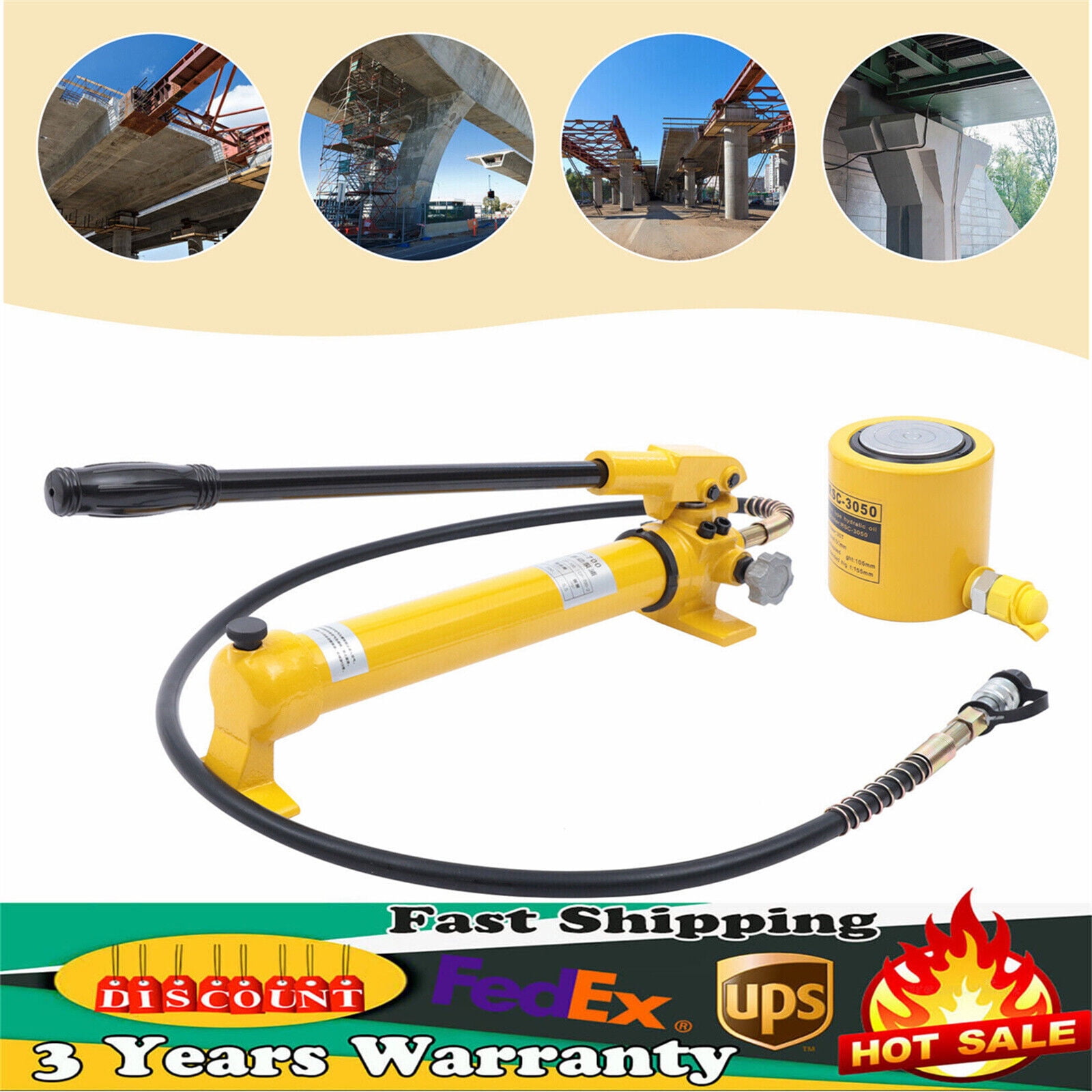 30 Ton Hydraulic Jack Porta Power Repair Kit Auto Shop Tool Lift Ram ...