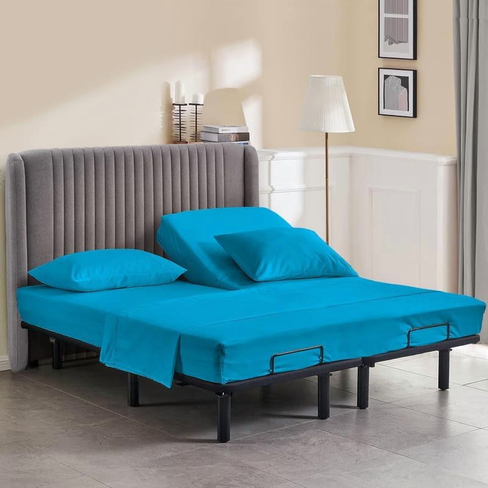 30" Top Split Flex Head Queen Size, 600-TC Sheet Set - Organic Cotton ...