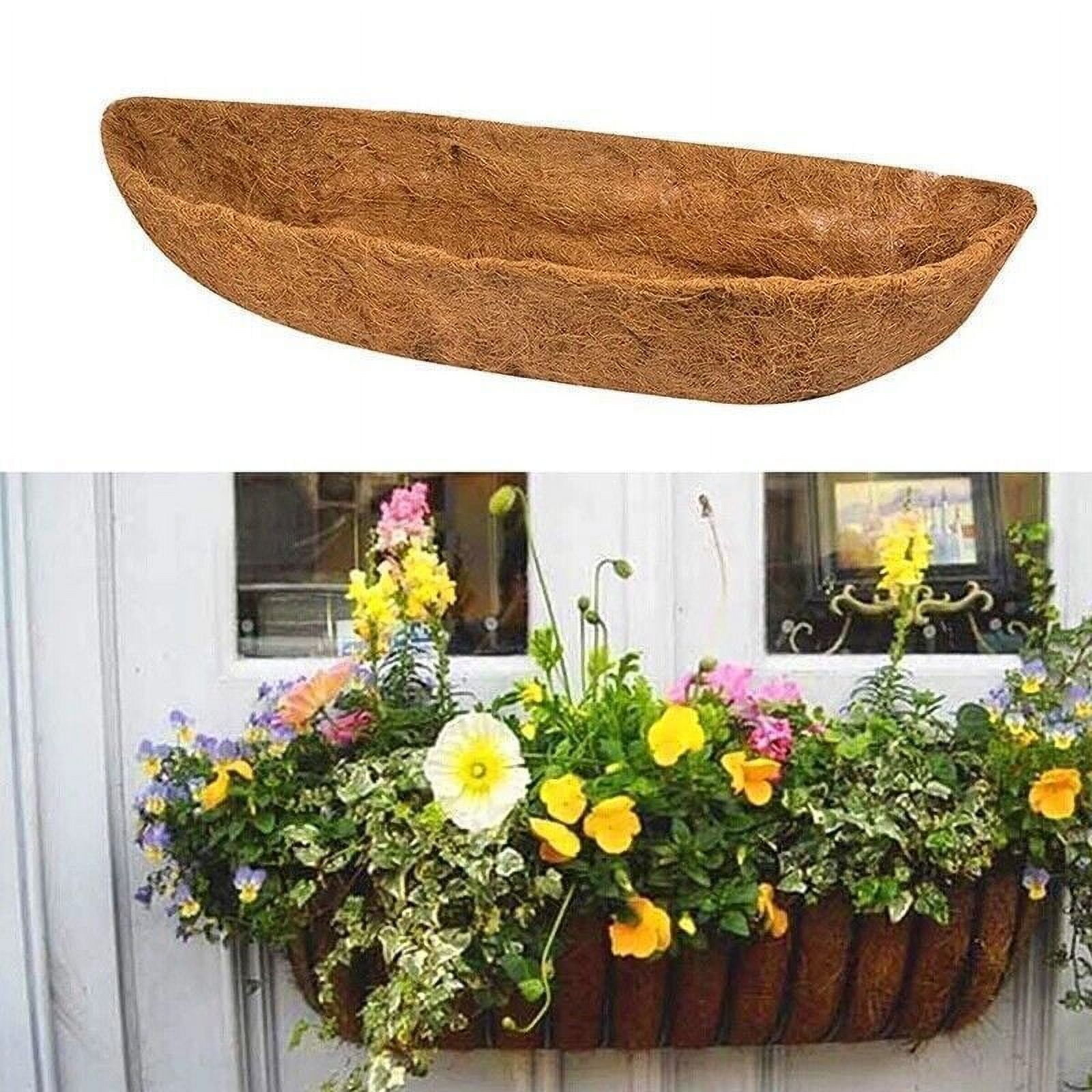 30'' Trough Coconut Palm Flower Pot Mat Coco Liner Pad Basket Liner for ...